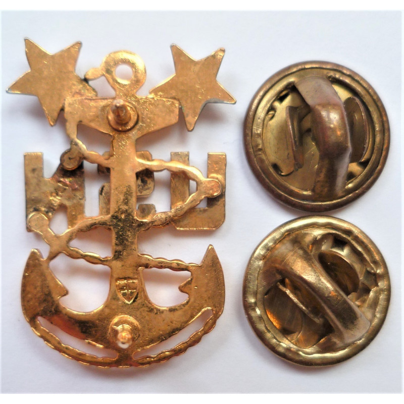 WW2 United States Navy Master Chief Petty Officer Collar Device WWII.