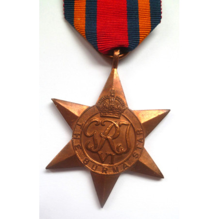 WW2 Burma Star Campaign Medal - British Military Insignia World War Two