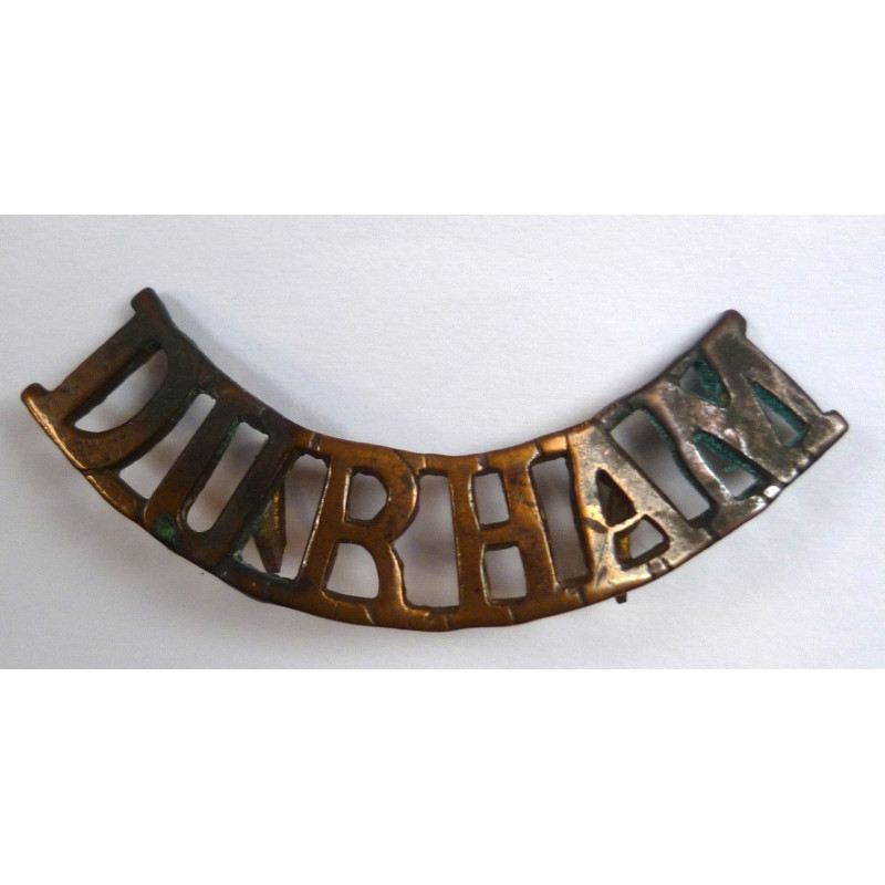 Durham Light Infantry Regiment Brass Shoulder Title - British Military ...
