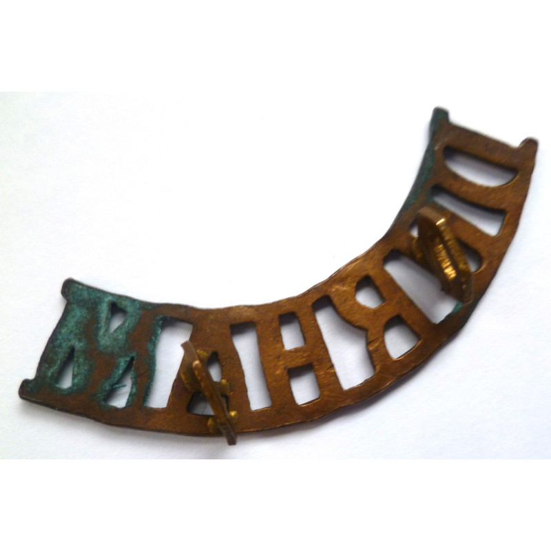 Durham Light Infantry Regiment Brass Shoulder Title - British Military ...