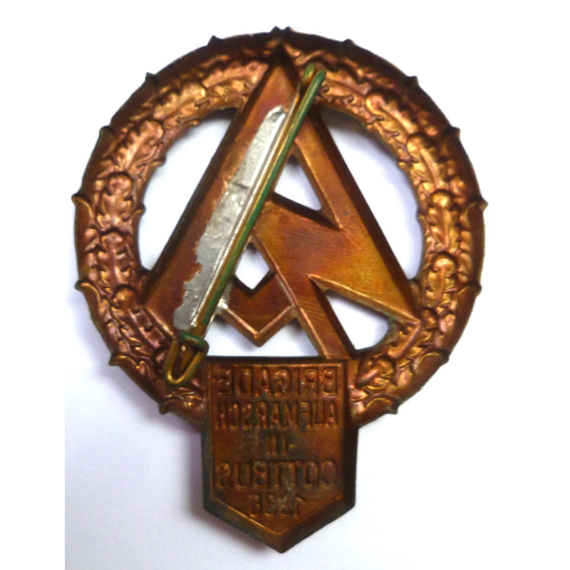 WW2 German SA Tinnie/Rally Badge, Brigade Aufmarsch in Cottbus 1935