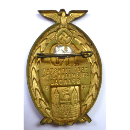 WW2 German SA Traditionstag Strumbann I/14 Spandau 1934 Rally Badge ...