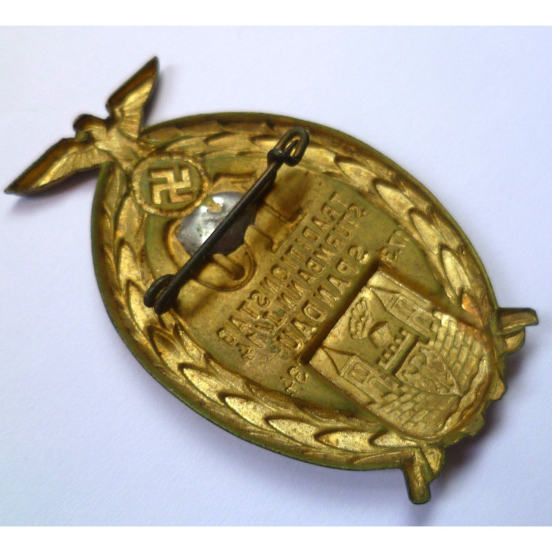 WW2 German SA Traditionstag Strumbann I/14 Spandau 1934 Rally Badge ...