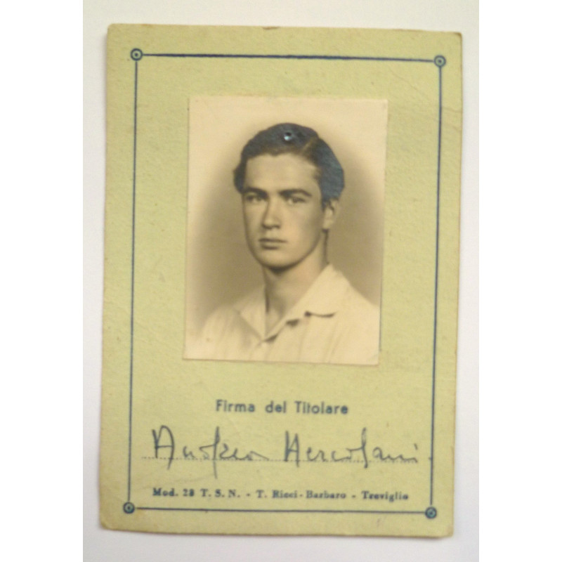 (Italy) ONB. Opera Nazionale Balilla Card + Shooting Membership