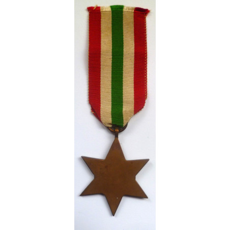 WW2 Italy Star Medal - British Military Campaign Insignia
