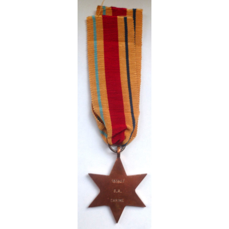 WW2 The Africa Star Medal Named on Reverse - British Military Campaign ...