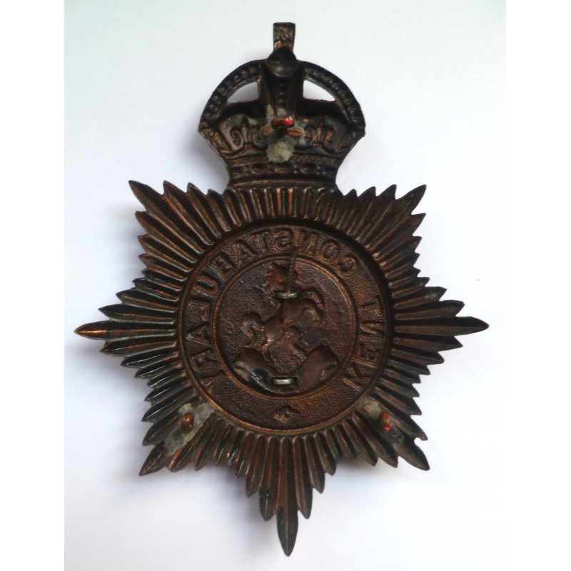 Kent Constabulary Night Duty Constabulary Helmet Plate - British Police ...