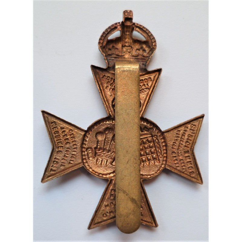 WW1 KRRC Westminster Battalion Cap Badge British Army World War one.