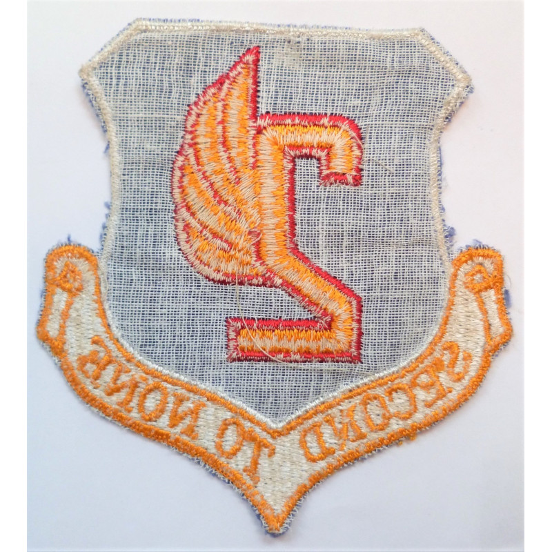 United States Air Force 2nd Air Force Cloth Patch/Badge Vietnam period
