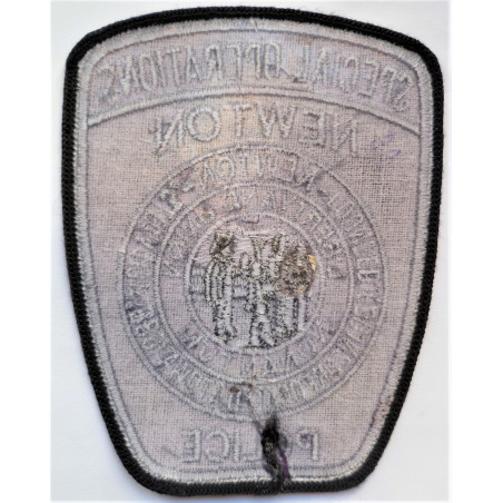 United States Newton Police Special Operations Patch. American badge