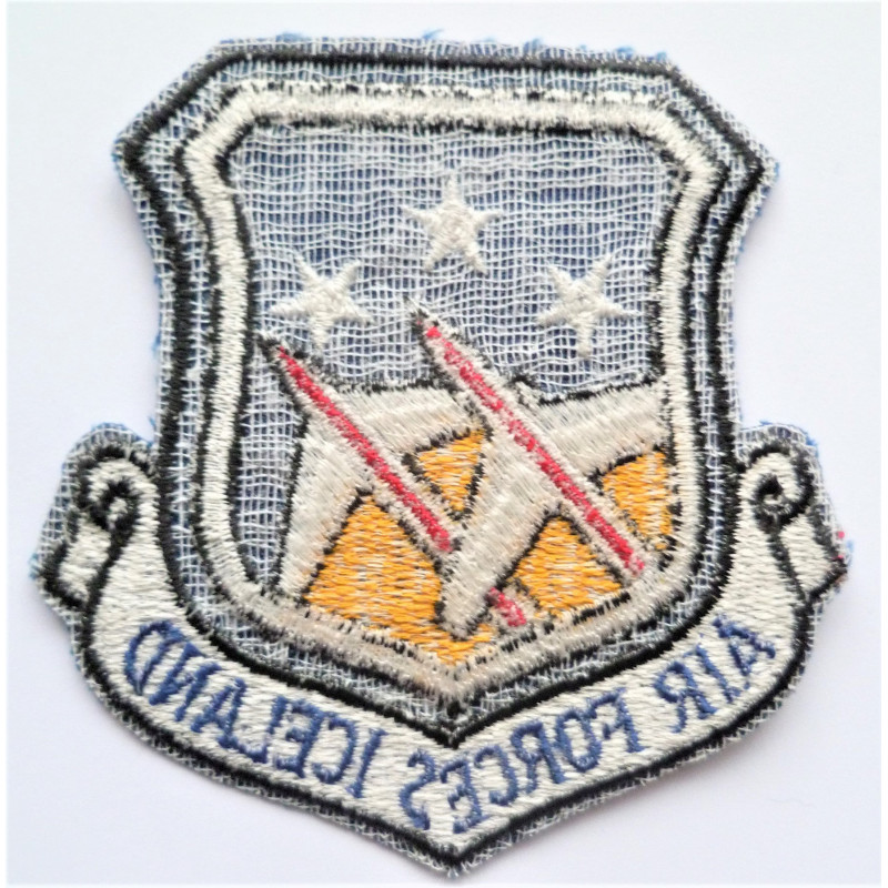 United States Air Forces Iceland Cloth Patch United States 1960 badge