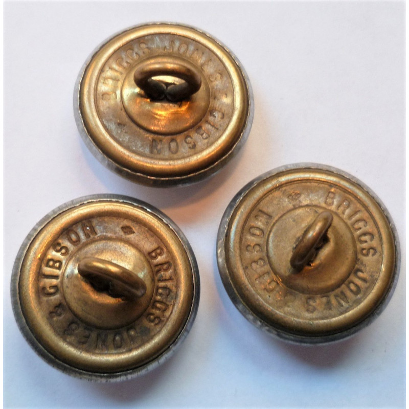 3 x Cheshire constabulary button 23mm Kings Crown British police WWII