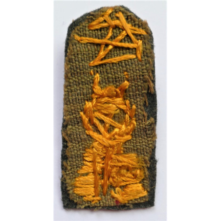 WW2 Italian Infantry Cloth Cap Badge Italy militaria insignia WWII