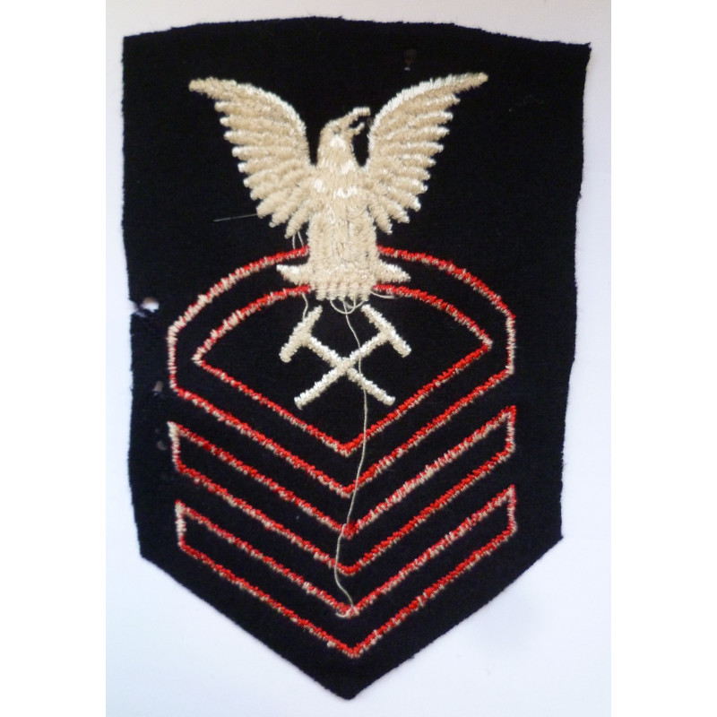WWII United States Navy Chief shipfitter Cloth Rating Patch Badge WW2