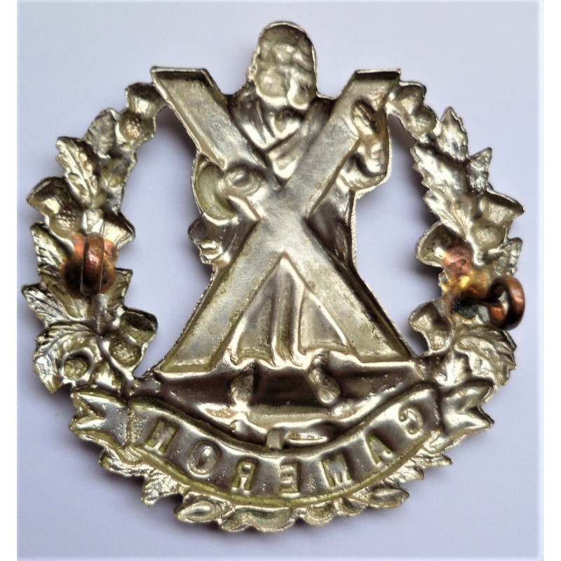 Cameron Highlanders Glengarry/Cap Badge British Army.military insignia