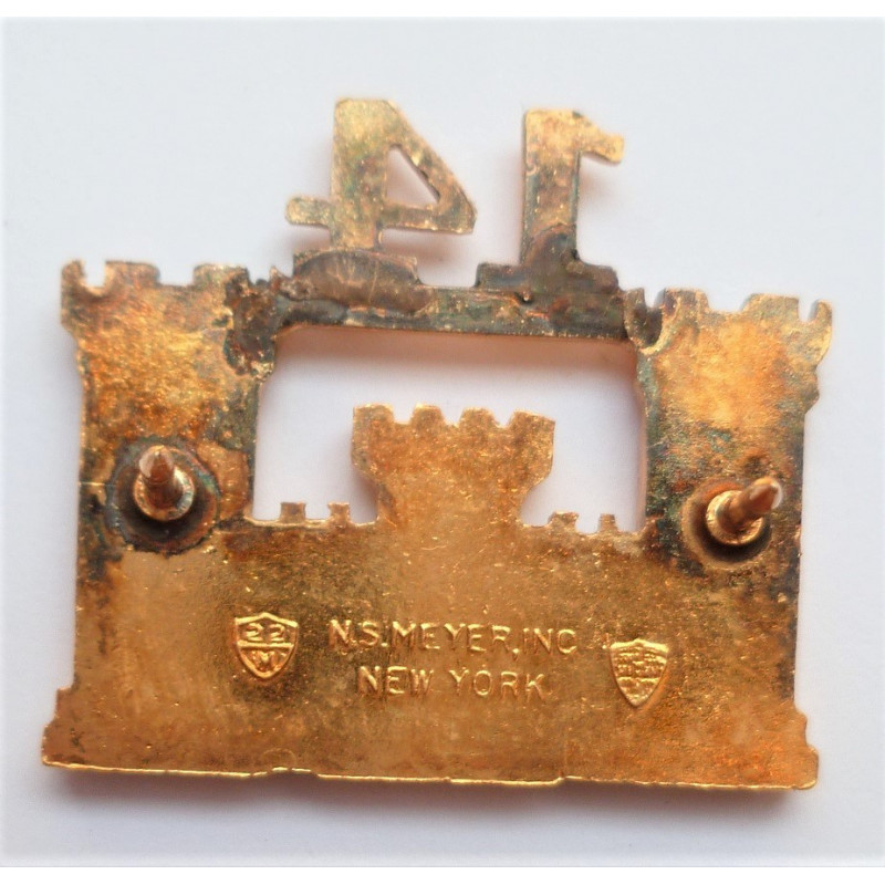 United States 14th Engineer Regiment Officers Collar Insignia UK