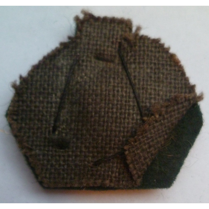 Rifle Brigade Small Kings Crown Cloth Badge A nice original badge