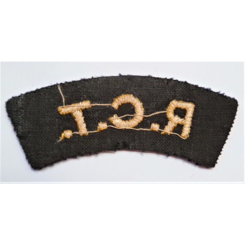 Royal Corps of Transport Cloth Shoulder Title. Original MILITARIA