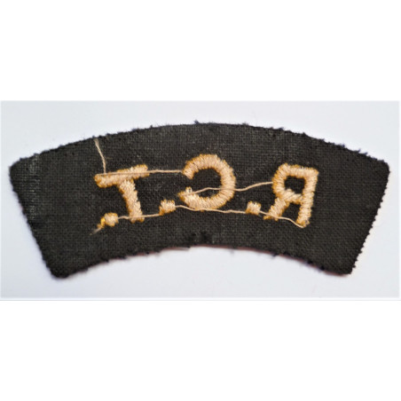 Royal Corps of Transport Cloth Shoulder Title. Original MILITARIA