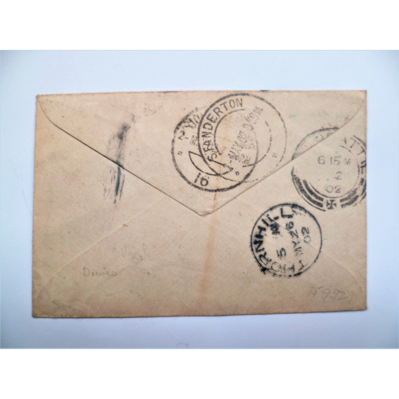 Transvaal 1902 Boer War Military Blockhouse APO Standerton Cover