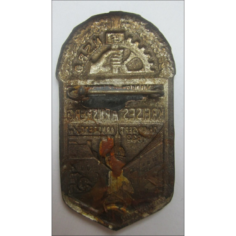 WW2 German N.S.B.O Arnsberg 1933 Tinnie A tinnie in nice condition