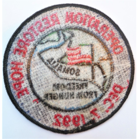 US Operation Restore Hope Somalia1992 Cloth Patch